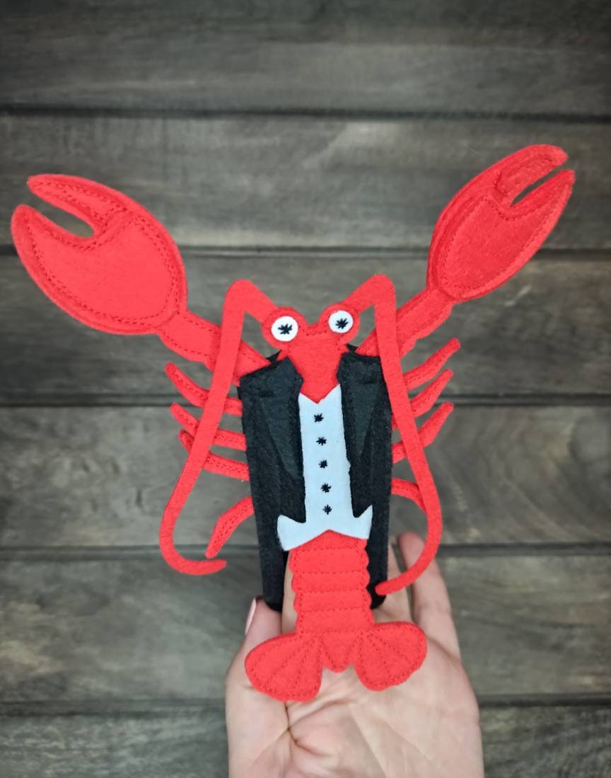 Felt Sea Animals Finger Puppets, Shark; Starfish; Jellyfish; Crab ...