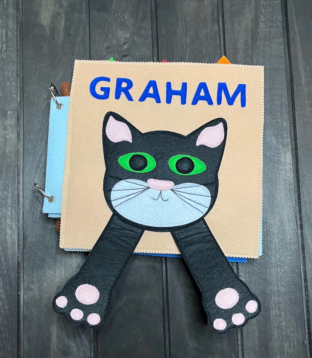 Felt Busy Book - Custom Baby Gift - Custom Quiet Book for Boys ...