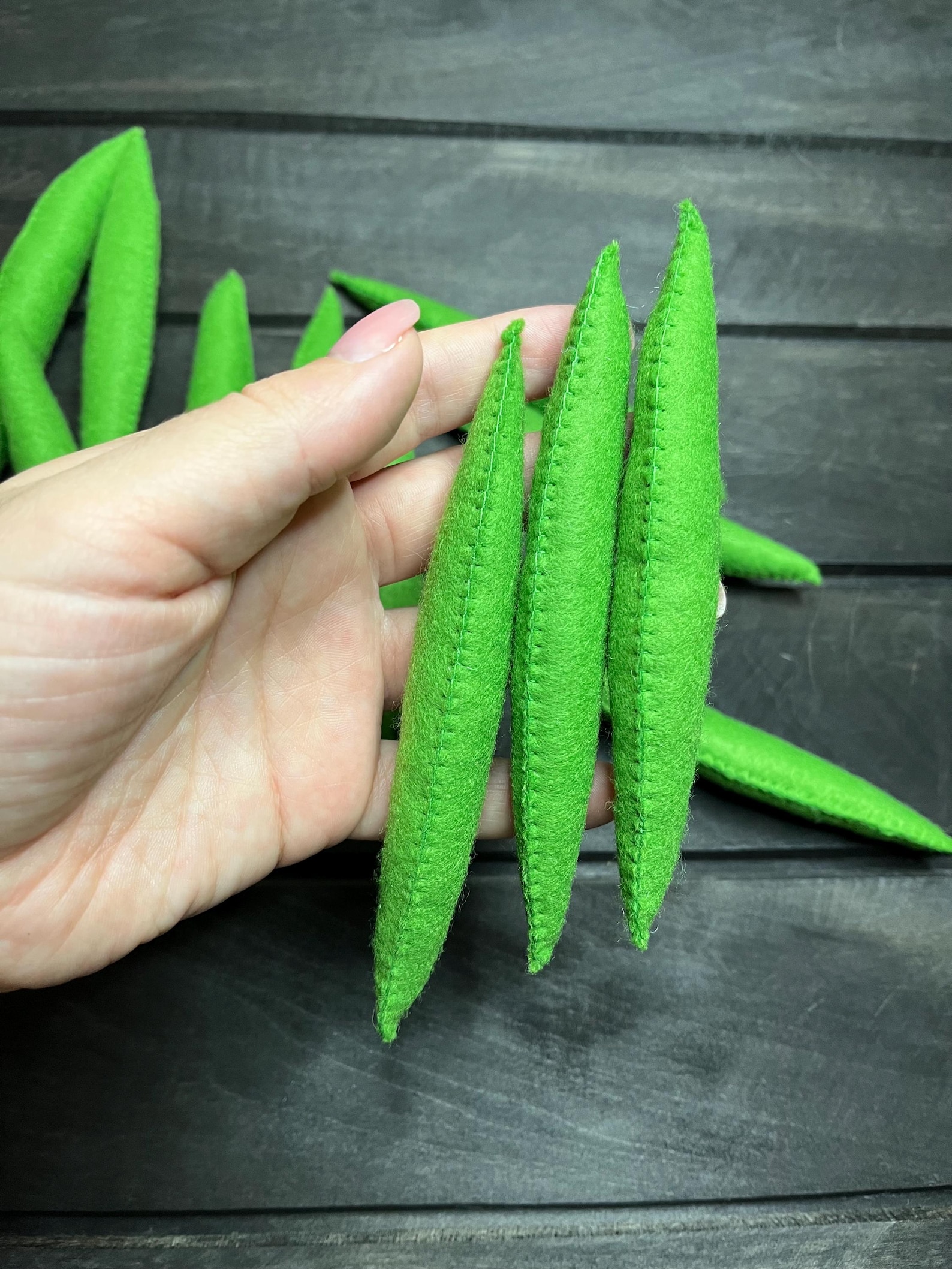 1 Felt Bean Pretend Play Food - Felt Vegetable - Fun Play Food for ...