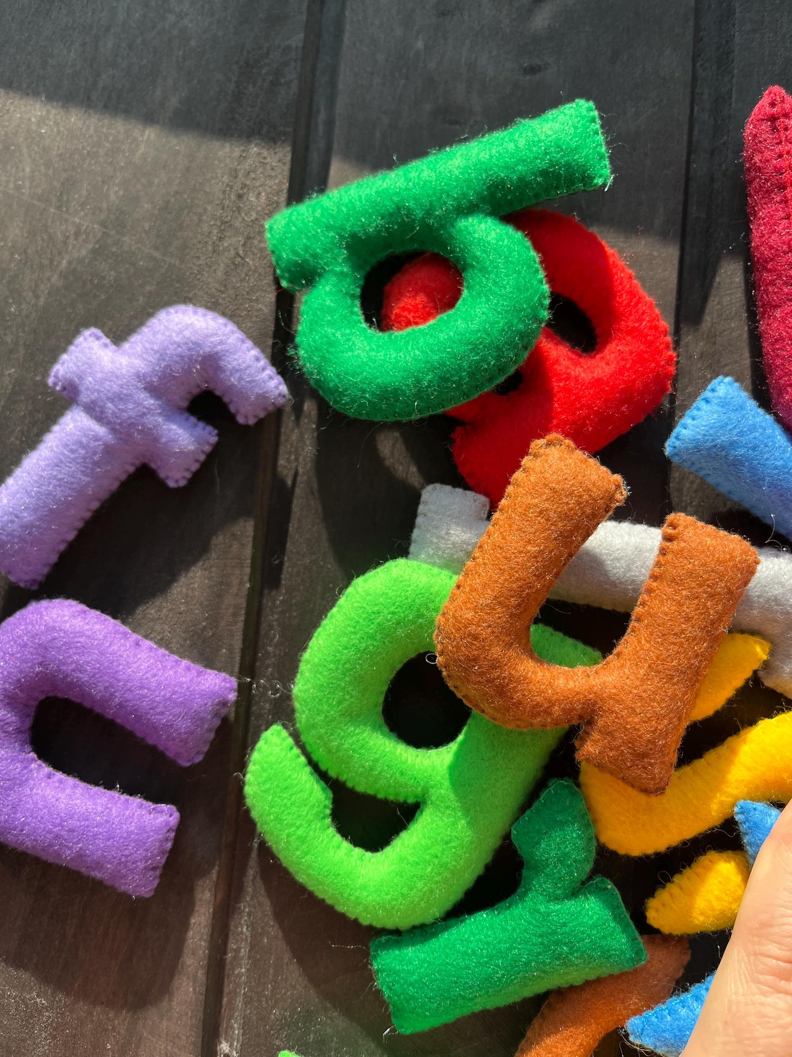 Felt Lowercase Alphabet Letters, Educational Toy for Kids, Soft ...