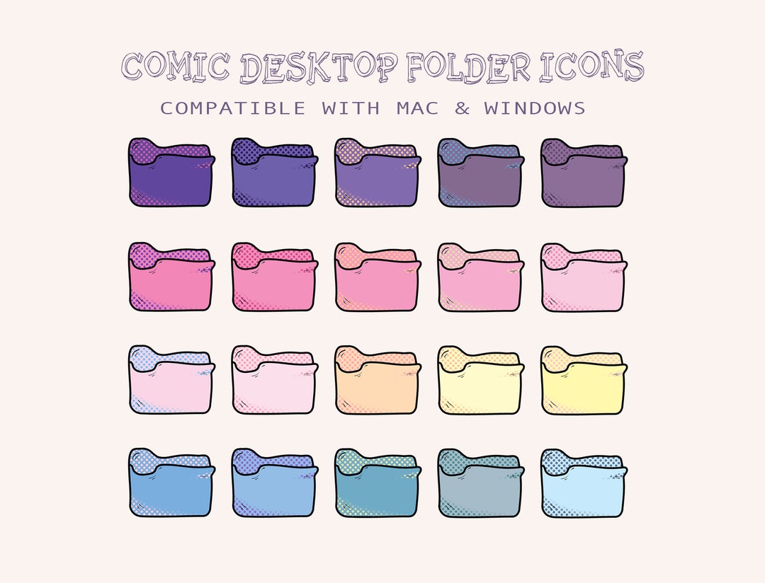 20 Cute Desktop Folder Icons With Live Wallapaper for MAC and WINDOWS ...