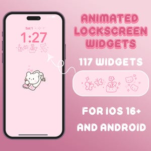 117 Cute Animated Lockscreen Widgets for Ios 16+ and Android - Etsy
