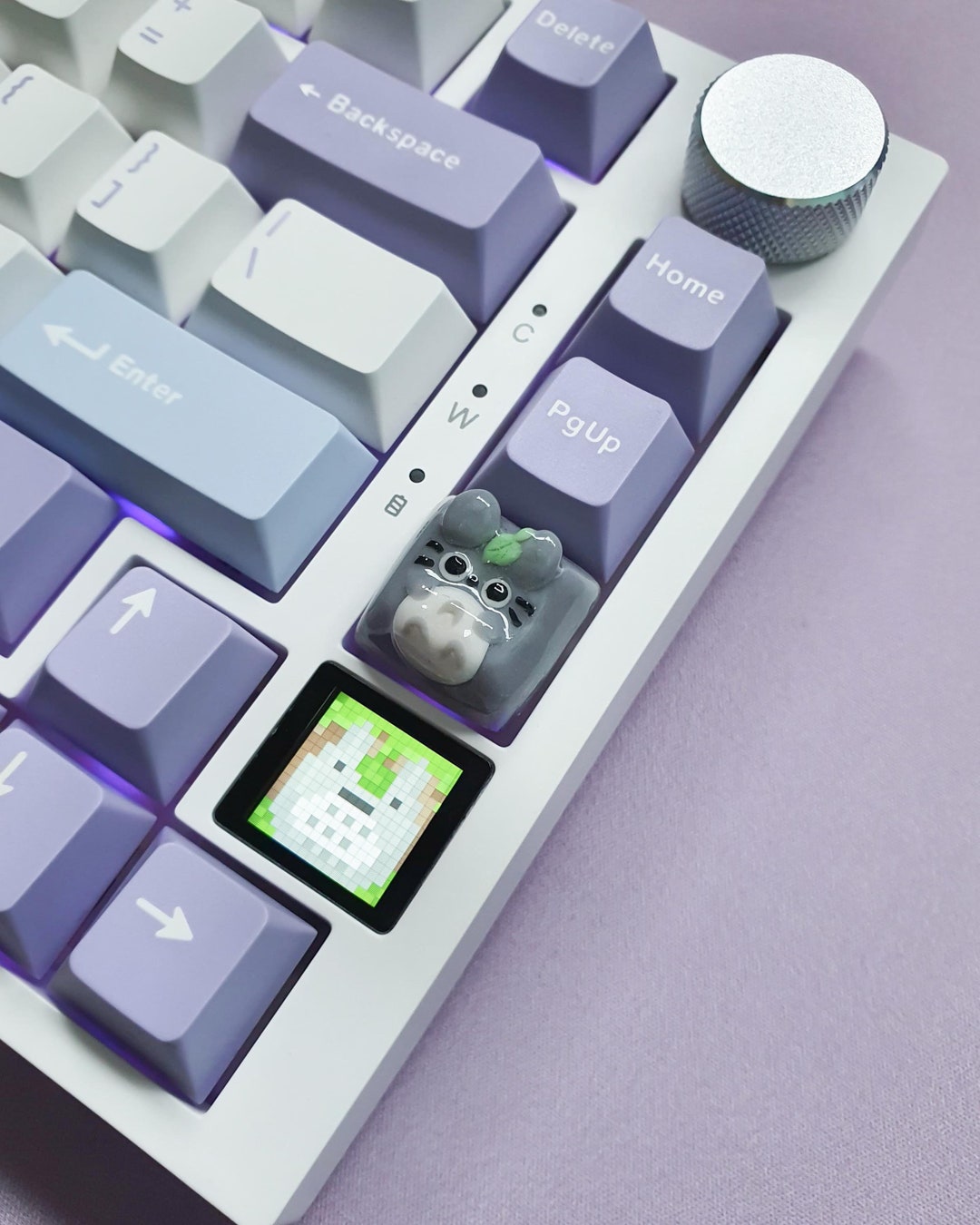 Grey Chibi Handmade Artisan Keycap | Anime Keycap | XDA PBT ...