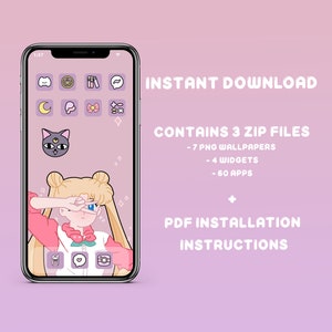 Anime IOS, Ipados and Android Icons Pack Phone Theme - Etsy
