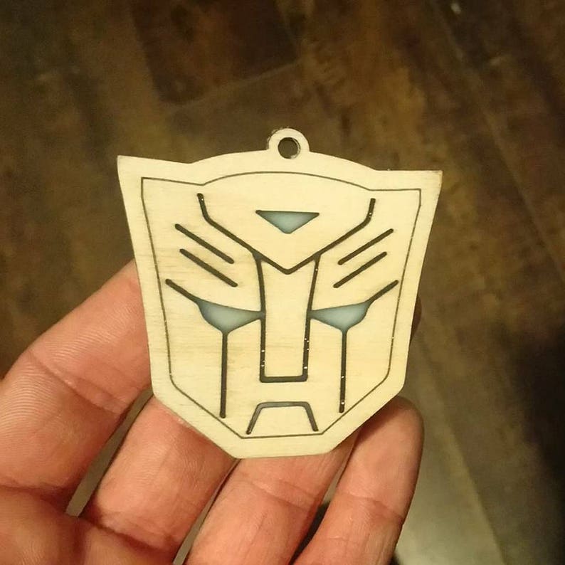 Transformer Autobot Glowing Pendant - Etsy