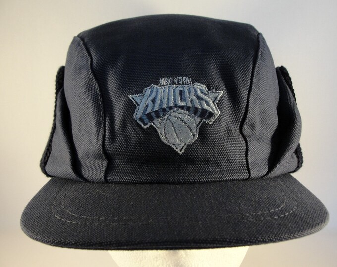New York Knicks NBA Vintage Winter Earflap Hat Cap One Size Fits Most ...