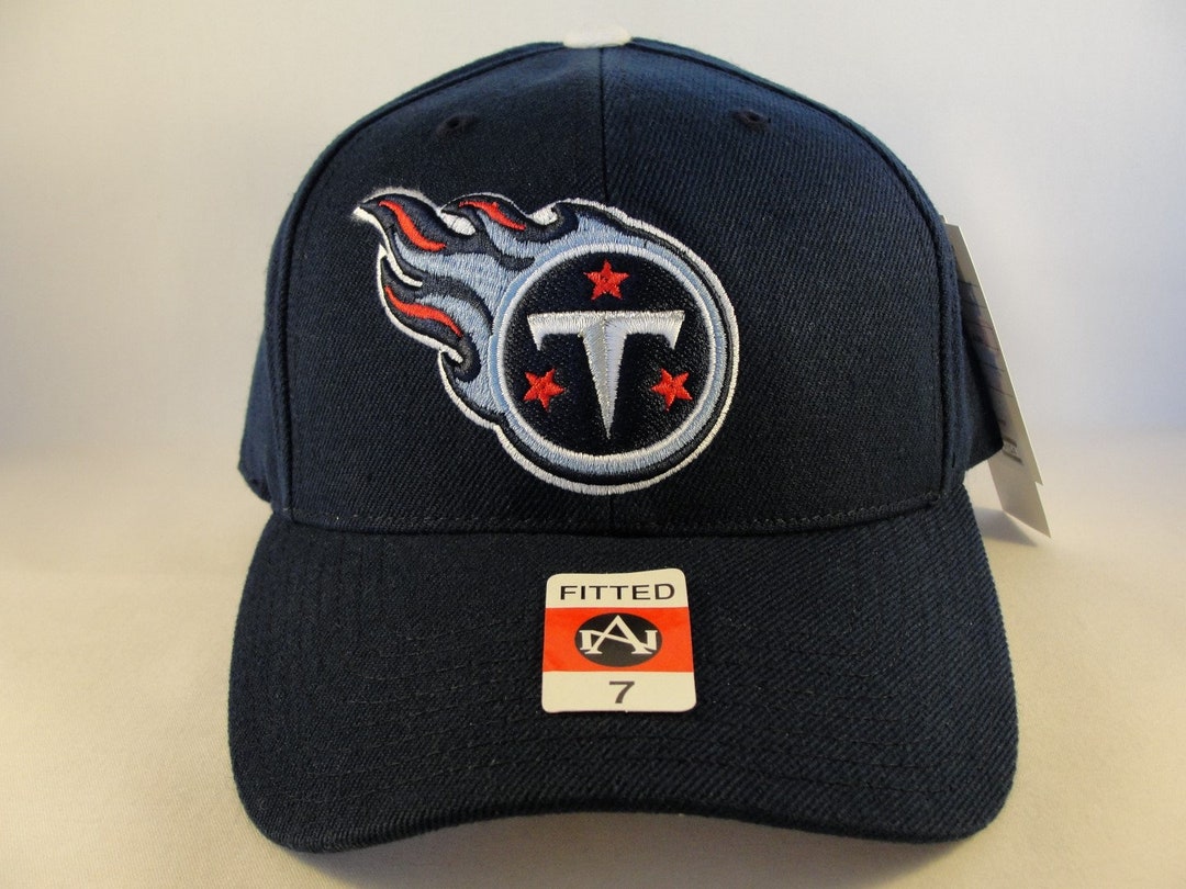 Tennessee Titans NFL Vintage Fitted Hat Cap Size 7 Navy Annco New With ...