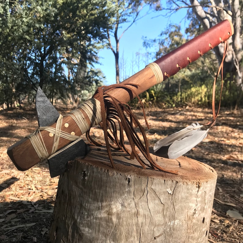 Hand Forged Rustic Primitive Tomahawk - Etsy