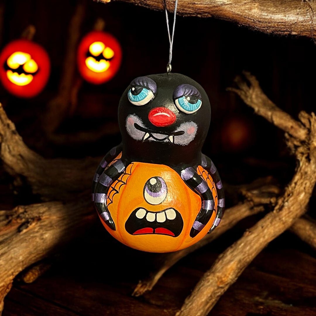 Halloween - Pumpkin Spiders - Etsy