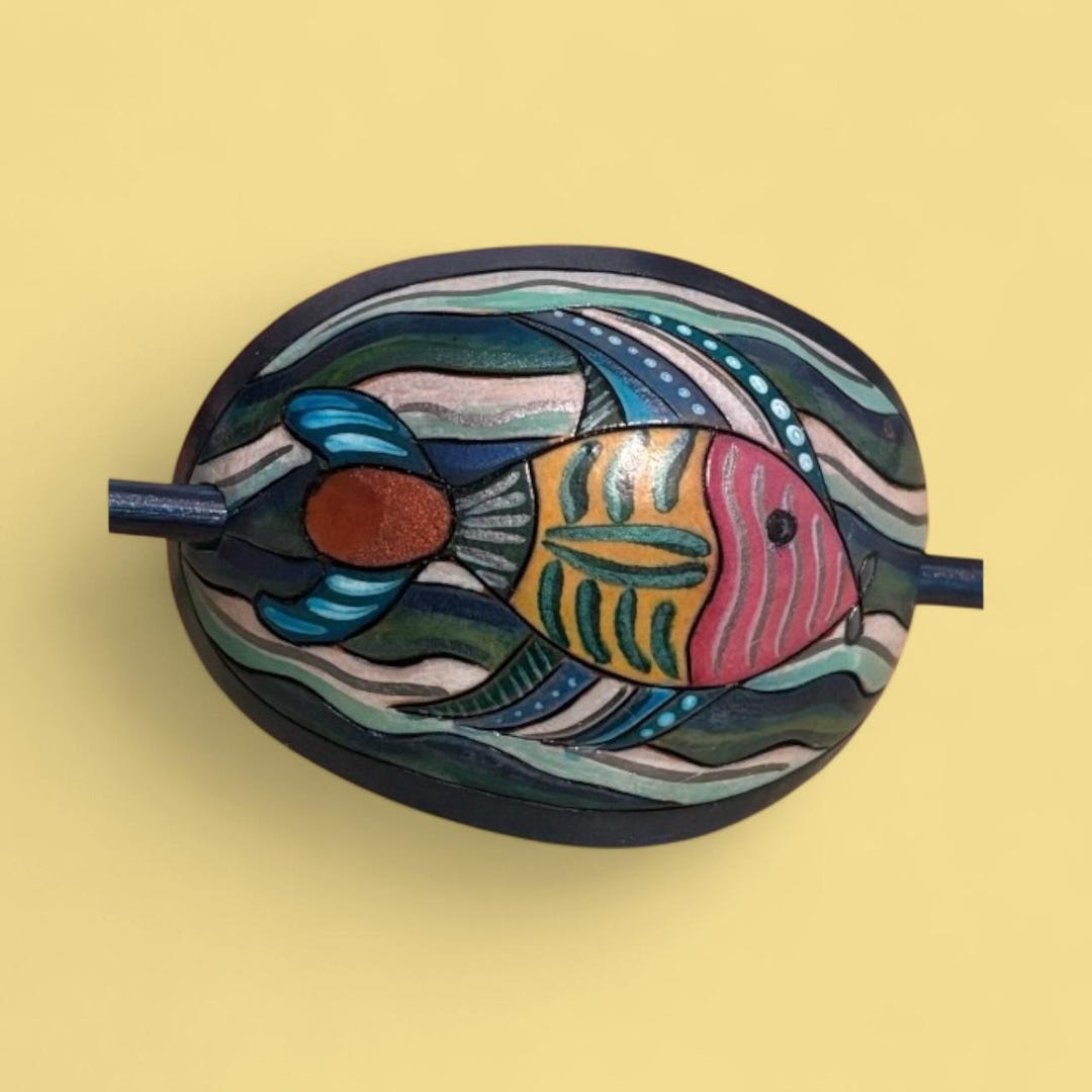 Hair Pins - Blue and Pink Fish (NEW!) - Etsy
