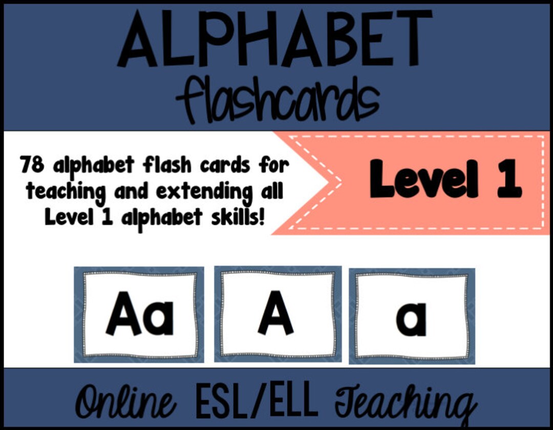 Online ESL Teaching (VIPKID Level 1) Alphabet Cards - Etsy