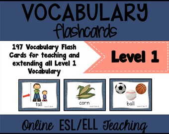 ESL Level 3 Grammar and Vocabulary Cards VIPKID, Etc. - Etsy