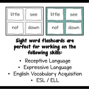 Online ESL Teaching Sight Words VipKid Level 2 INCLUDES | Etsy