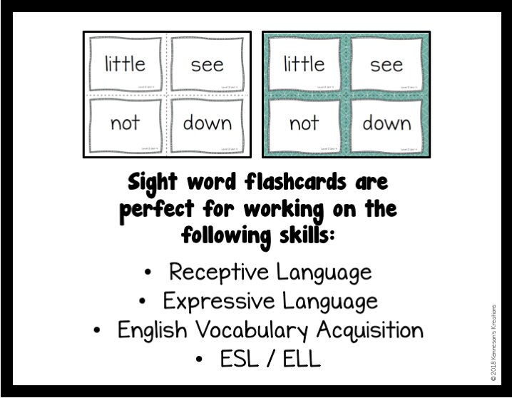 Online ESL Teaching Sight Words VipKid Level 2 INCLUDES | Etsy