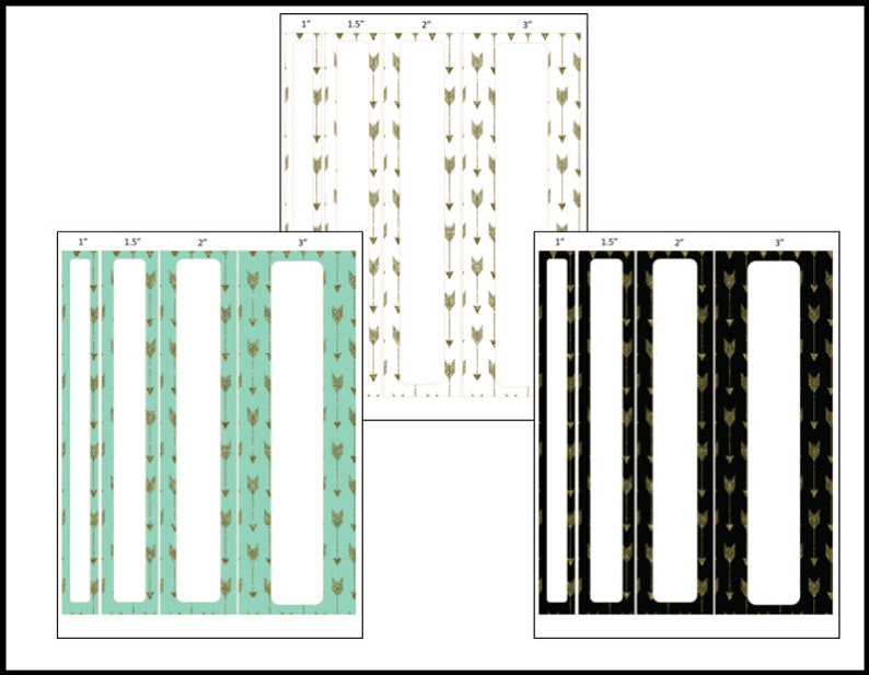 Editable Binder Covers and Spines - Glitter - Etsy