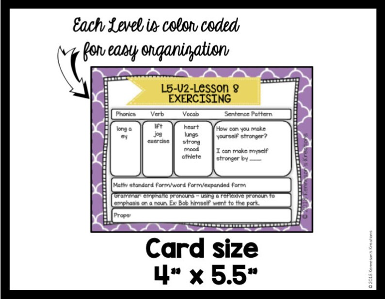 Online ESL Teaching Lesson Planning Prep Cards vipkid Level 5 - Etsy