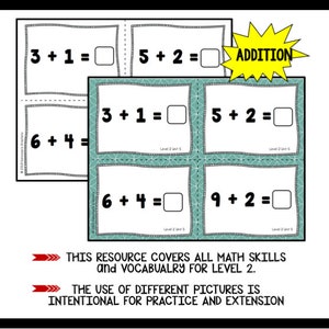 Online ESL Teaching Math Flashcards vipkid Level 2 | Etsy