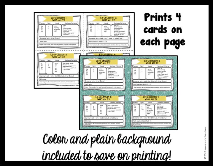 Online ESL Teaching Lesson Prep Cards vipkid Level 2 INCLUDES ...