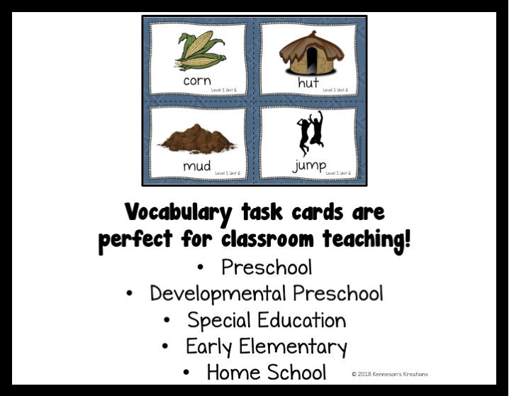 Online ESL Teaching VIPKID Level 1 Vocabulary Prop Cards - Etsy
