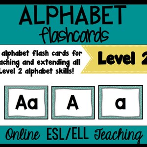 Online ESL Teaching Alphabet Flashcards (vipkid Level 2 ) - Etsy