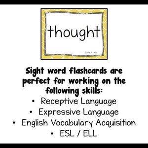 Online ESL Teaching Sight Words VIPKID Level 4 | Etsy