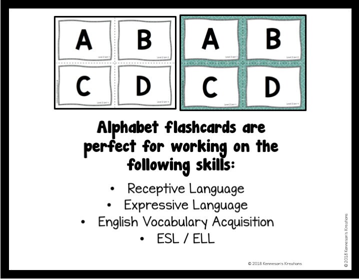 Online ESL Teaching Alphabet Flashcards vipkid Level 2 - Etsy