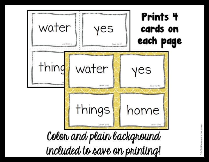 Online ESL Teaching Sight Words VIPKID Level 4 - Etsy