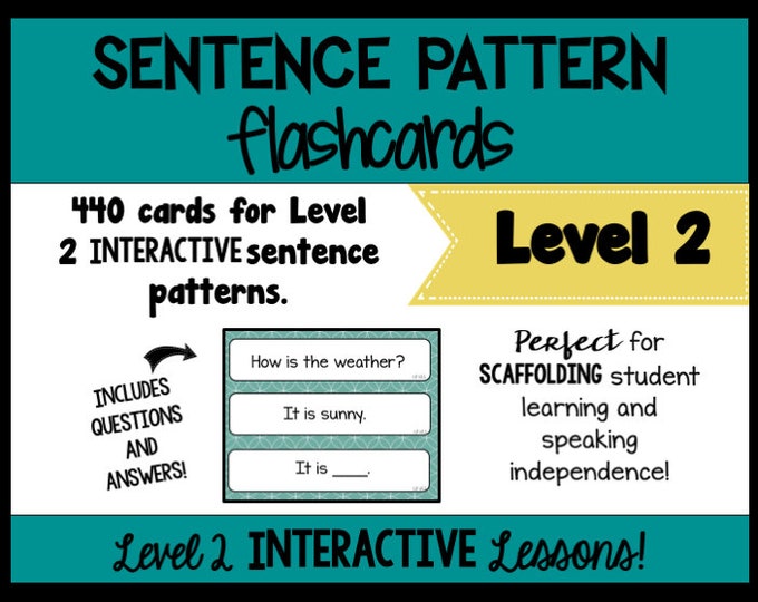 ESL Level 2 Vocabulary and Grammar Cards VIPKID, Etc. - Etsy Canada