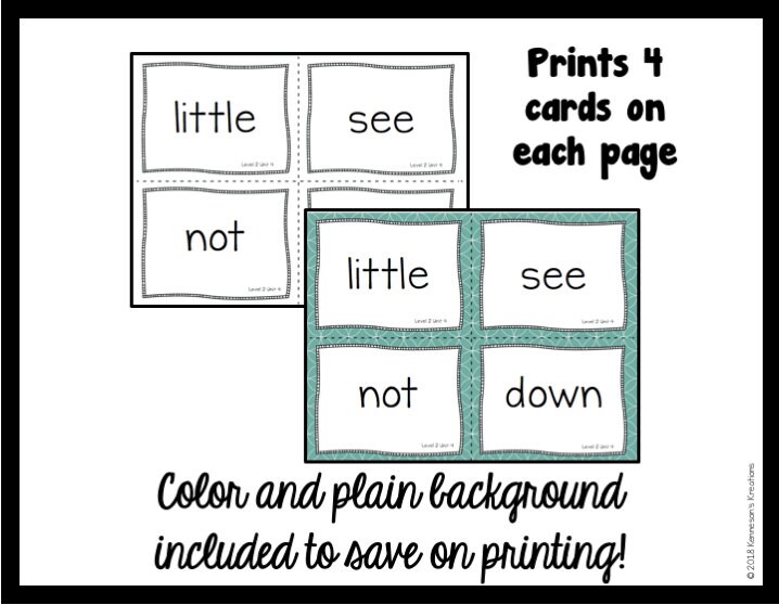 Online ESL Teaching Sight Words VipKid Level 2 INCLUDES | Etsy