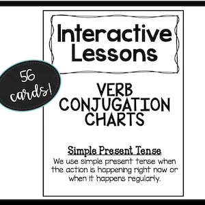 Online ESL Simple Present Tense Verb Conjugation Charts VIPKID Level 2 ...