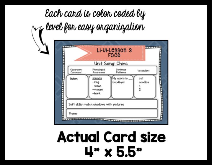 Online ESL Teaching Lesson Prep Cards VIPKID Level 1 - Etsy