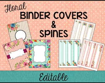 Animal Planner Covers 10 Editable Binder Covers and Spines - Etsy