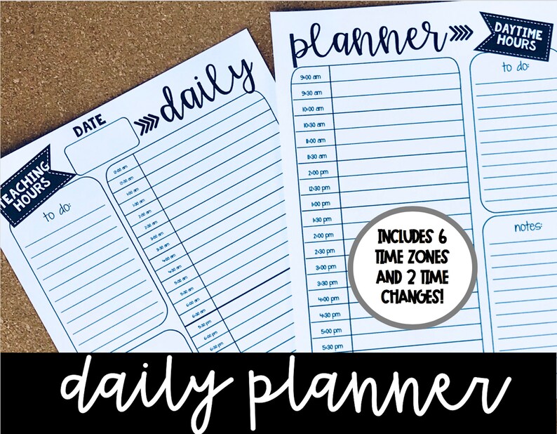 Planner Editable Binder Covers and Spines Online Teaching - Etsy