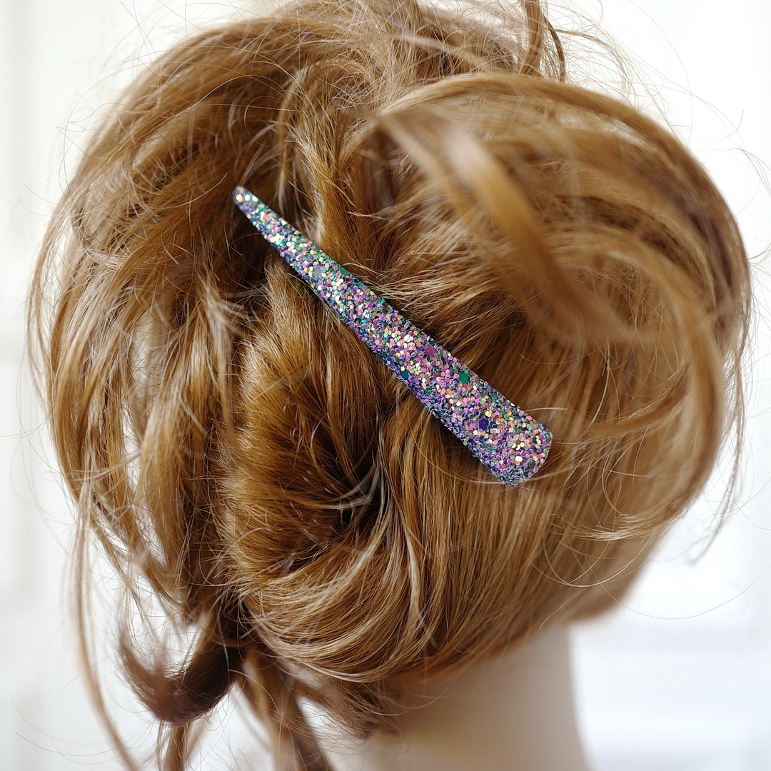 Large Concorde Hair Clip 10.5cm Glitter - Etsy UK