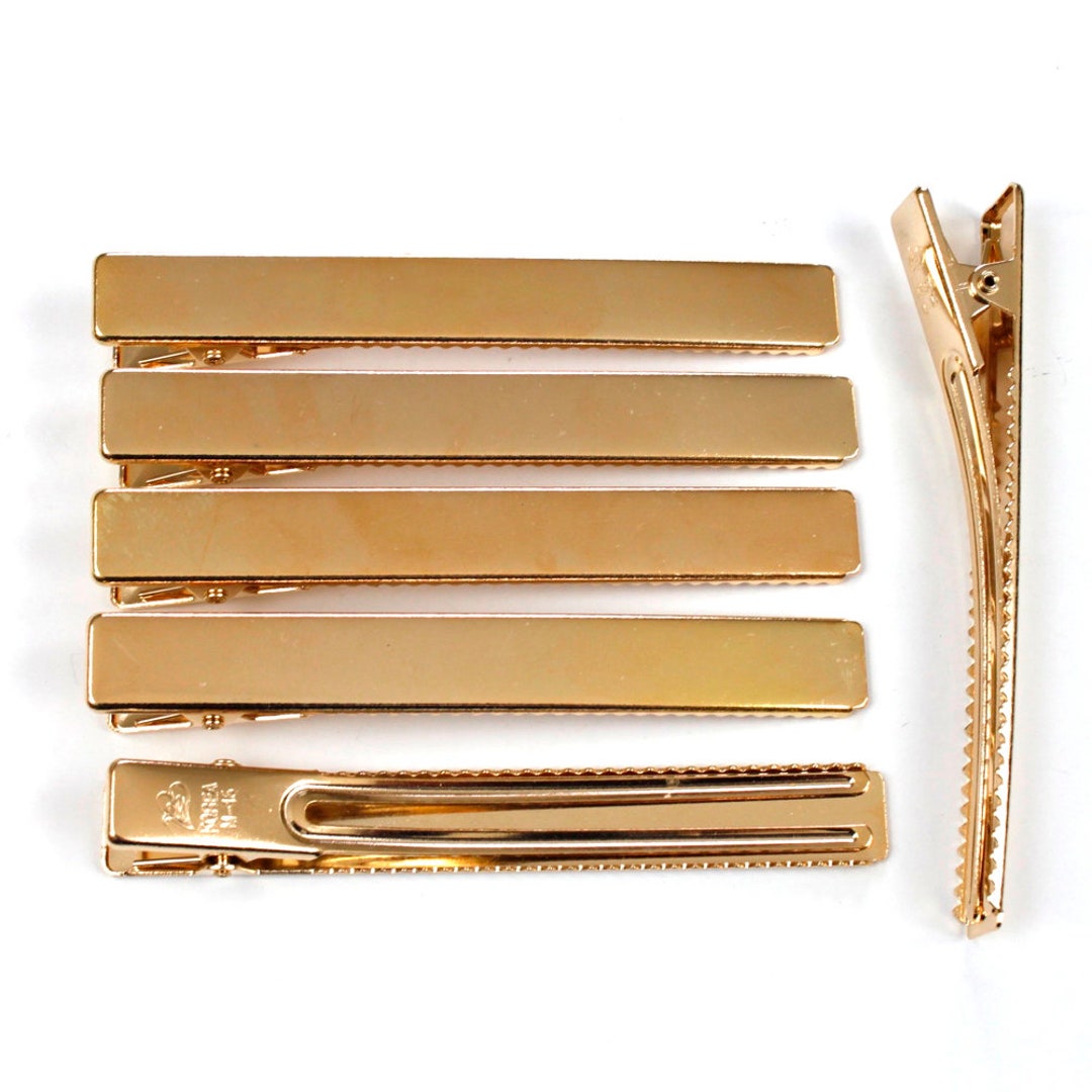 10 Flat Metal Crocodile Hair Clips 7.5cmx1cm - Etsy