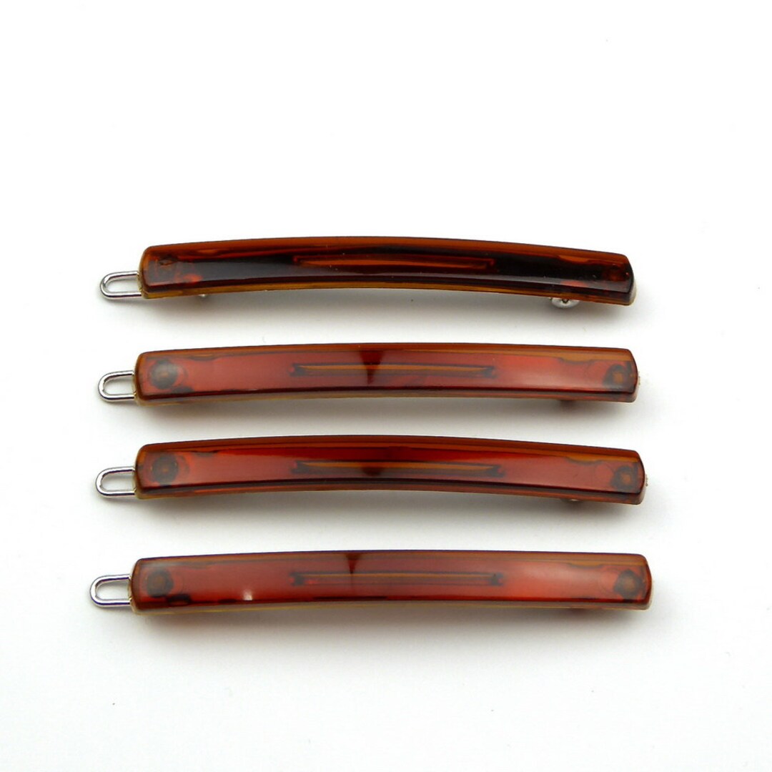 Set of 4 Hair Barrettes Made in France 6.7cm - Etsy