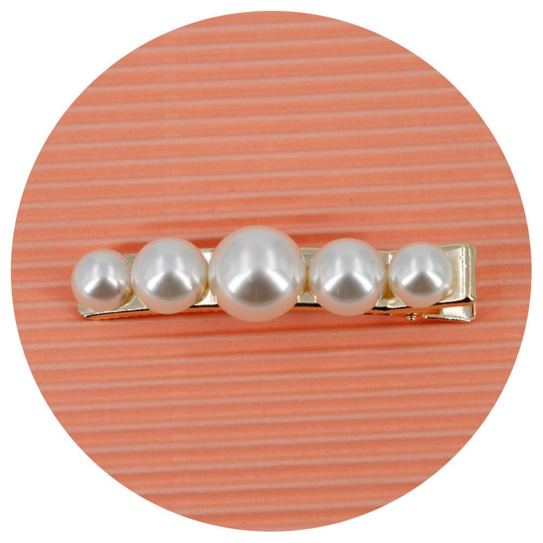 Crocodile Hair Clip, Pearl Hair Accessory 6cm - Etsy