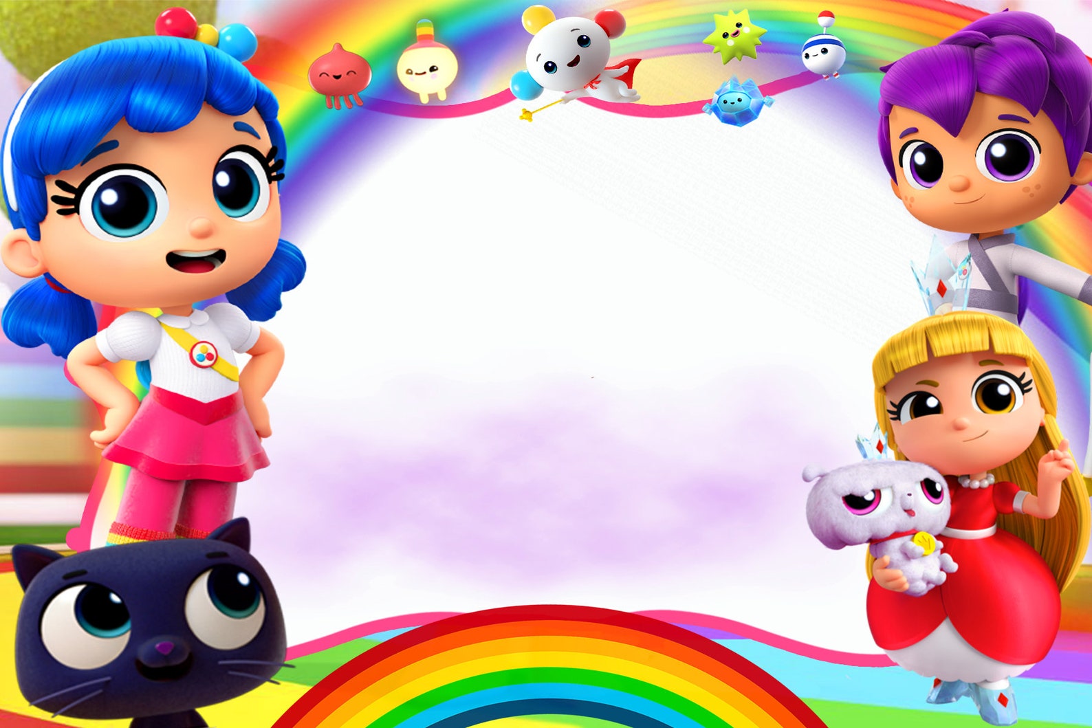 True And The Rainbow Kingdom Birthday Party Invitation Free | Etsy