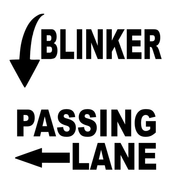 Left Lane for Passing Bumper Sticker - Etsy