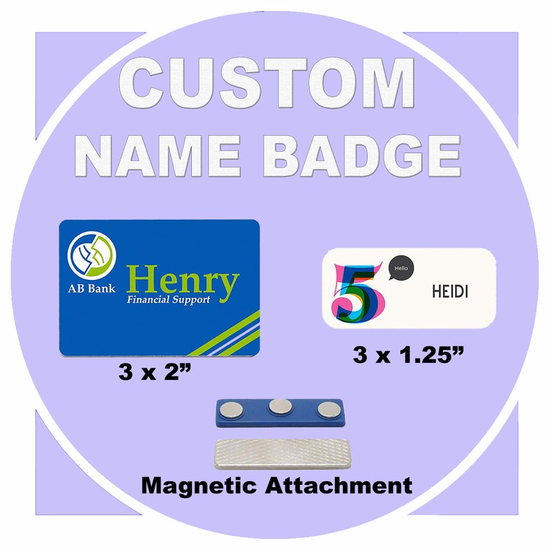 Magnetic Id Badge - Etsy