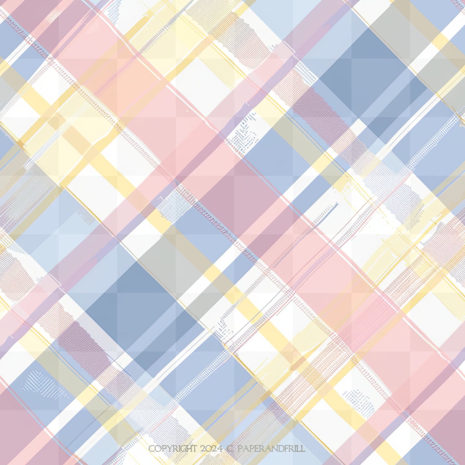 Faded Pastel Madras Plaid Seamless Patterns Bundle - Etsy