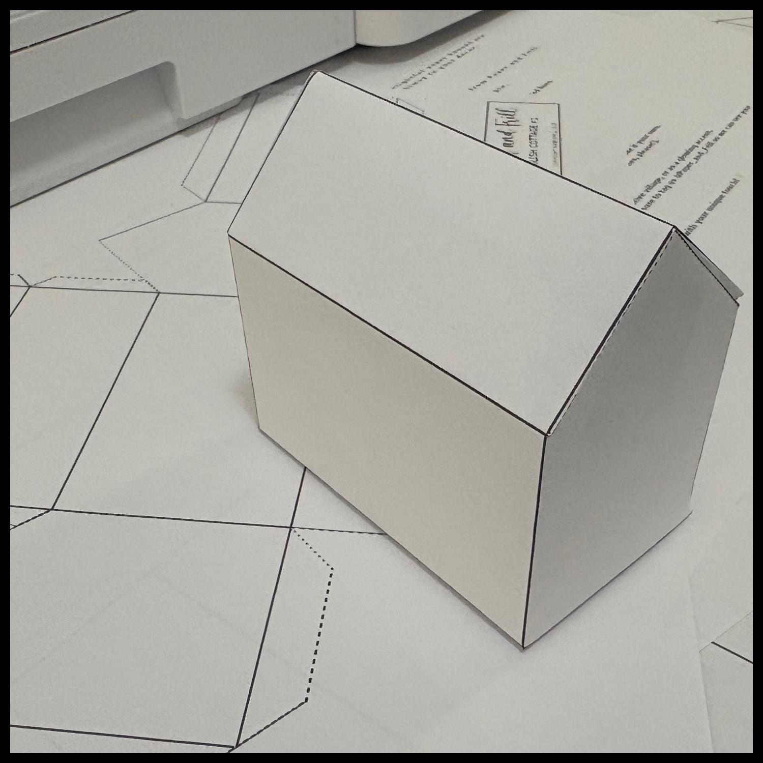 Printable Paper House Template | DIY English Cottage | Customizable ...