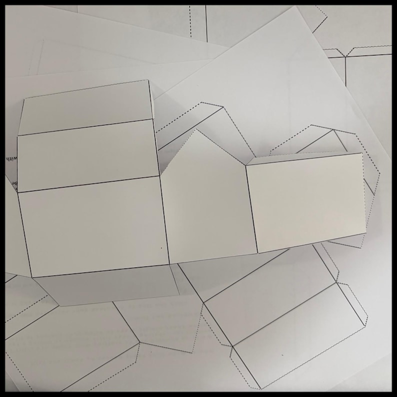 Printable Paper House Template | DIY English Cottage | Customizable ...