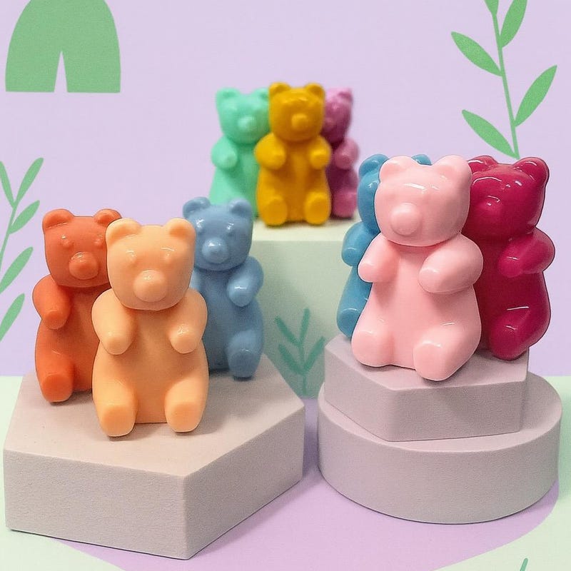 3d Resin Gummy Bear Art - Etsy
