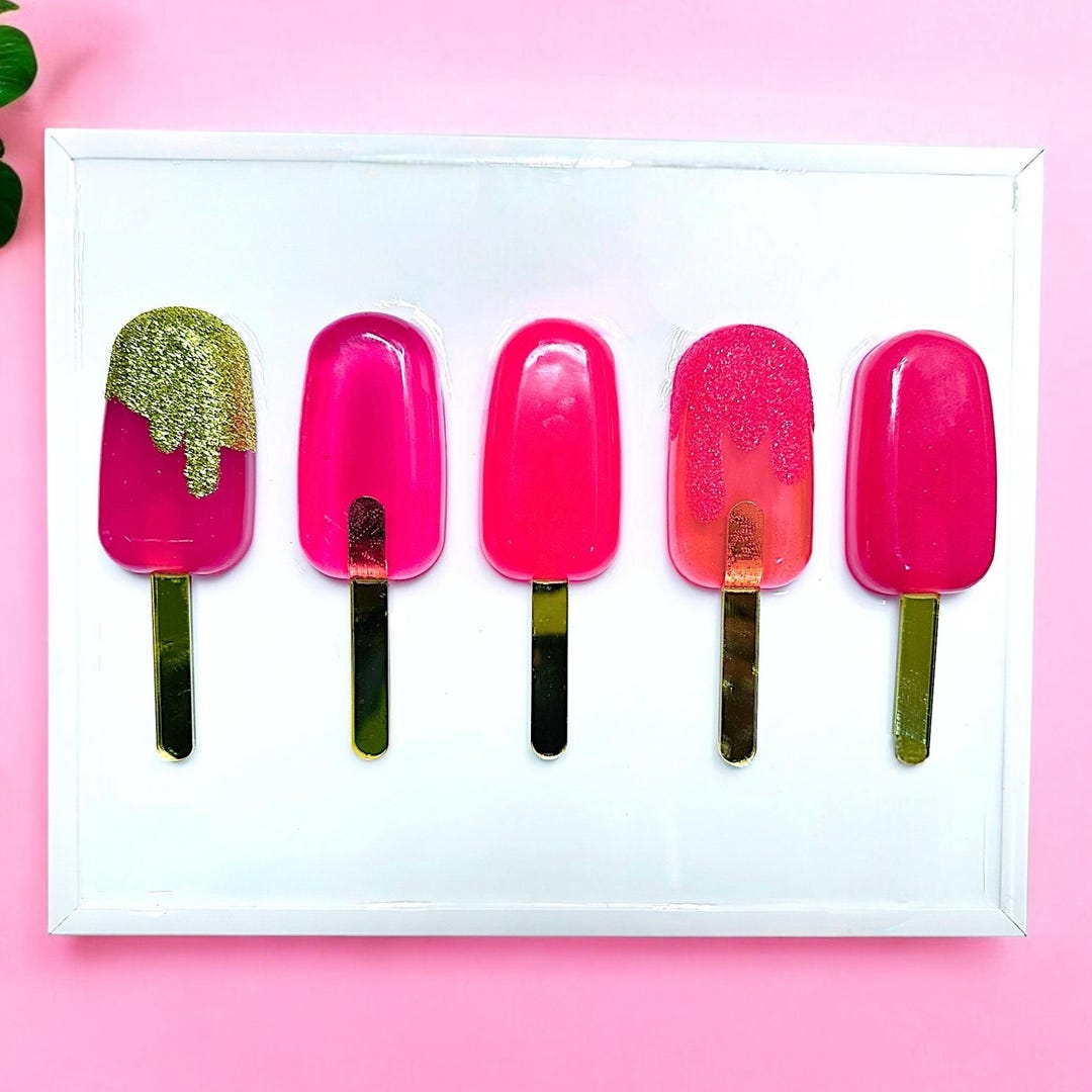 Neon Pink LIFESIZE Popsicle 3D Pop ART Resin Wall Art Melting Popsicles ...