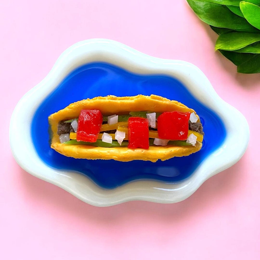 TACO 3D Resin Wall Art / Wall Art/ Realistic Fake Food /life Size TACO ...