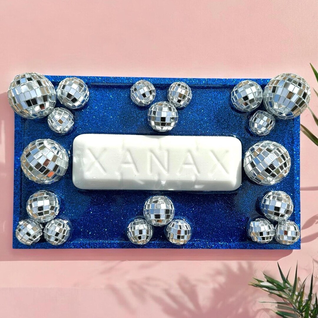 GIANT XANAX Bar Disco Ball 3D Wall Art/ HUGE Pill/ Pill Resin Wall Art ...