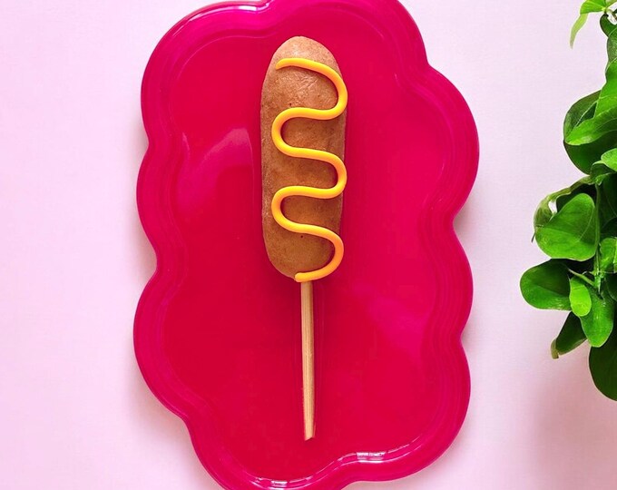 CORN DOG 3D Resin Wall Art / Wall Art/ Realistic Fake Food /life Size ...