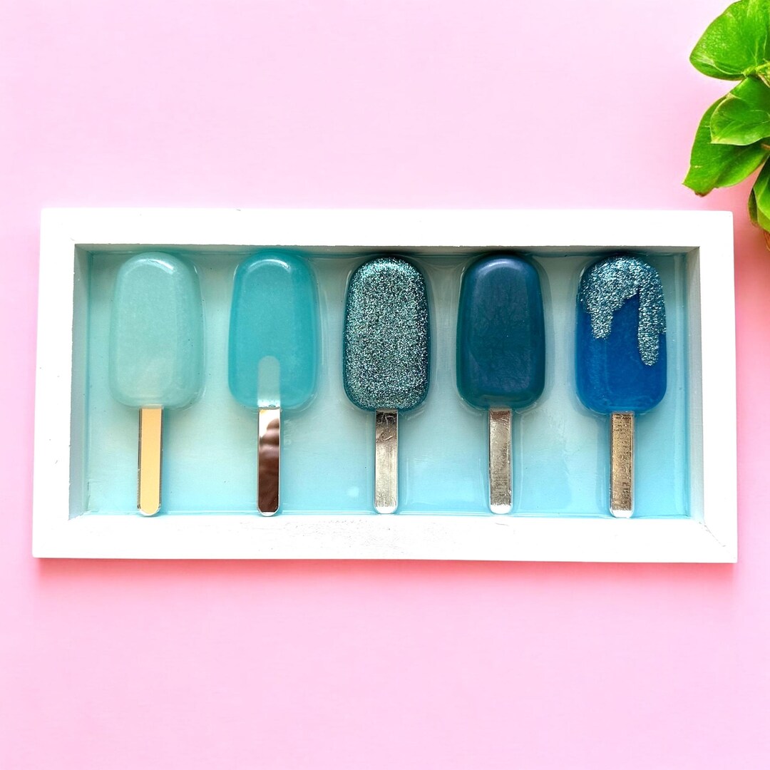 Aqua Blue LIFESIZE Popsicle 3D Pop ART Resin Wall Art Melting Popsicles ...