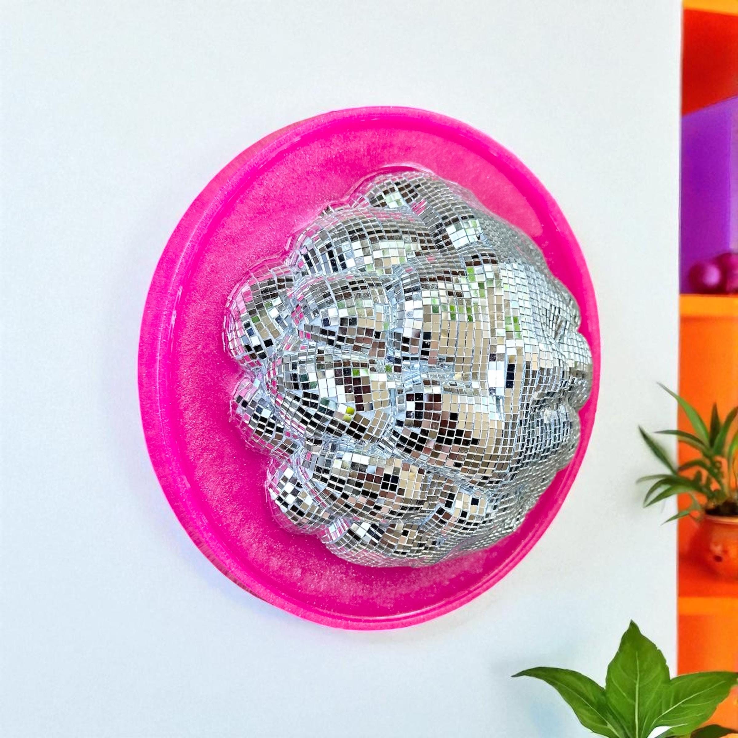 MELTING BUBBLES DISCO Ball 3D Resin Wall Art | Disco Ball Sculpture ...